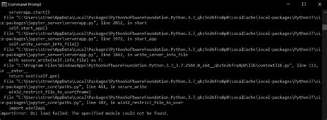 Python Win32api Importerror Dll Load Failed The Specified Module Could Not Be Found