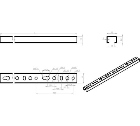 Перфорированный монтажный профиль - купить по выгодной цене от 71 ...