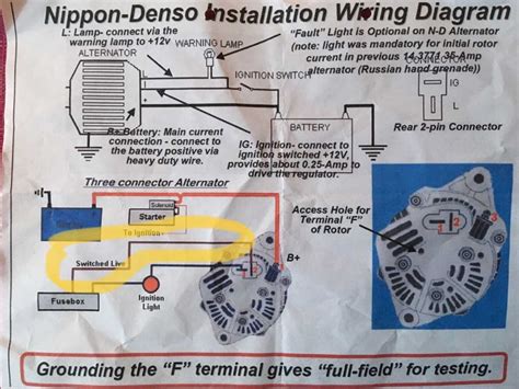 3 Wire Alternator Wiring Diagram Simplified