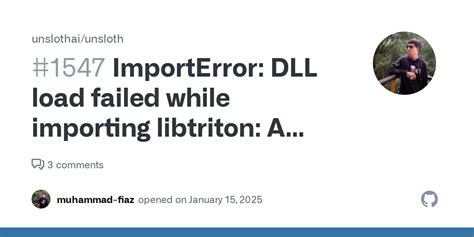 Importerror Dll Load Failed While Importing Libtriton A Dynamic Link Library Dll