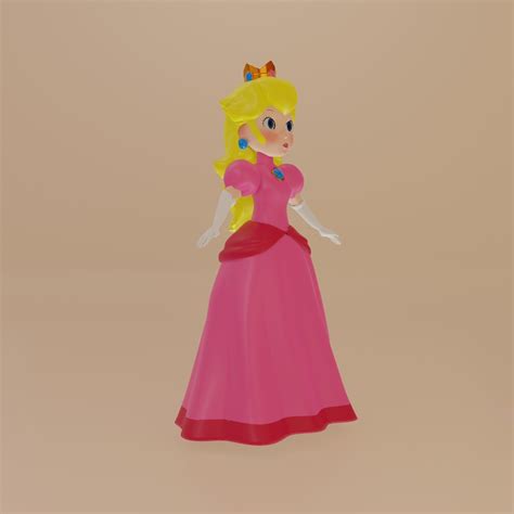 Princess Peach 3d Model Cgtrader
