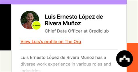 luis ernesto lópez de rivera muñoz chief data officer at crediclub
