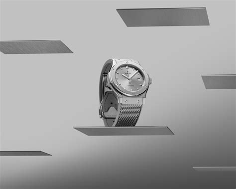 Hublot Masters Monochrome Style With Classic Fusion Essential Grey Titanium Watch Maxim