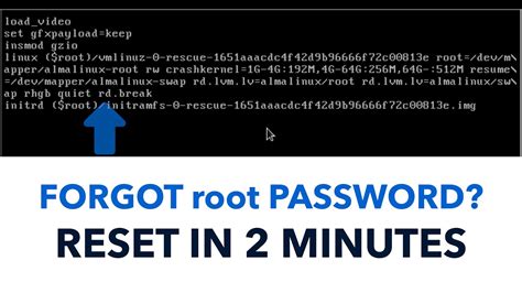 How To Reset The Root Password On Rhel Almalinux Rockylinux And Other