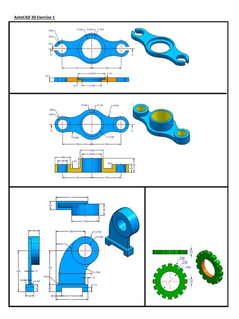 Autocad 3d Exercise 1 Pdf