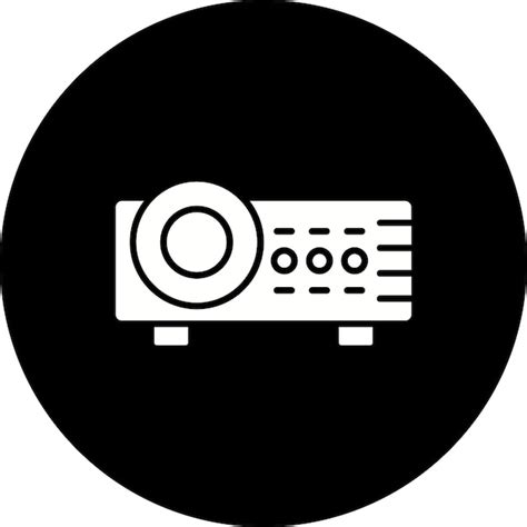 비디오 프로젝터 아이콘 프리미엄 벡터