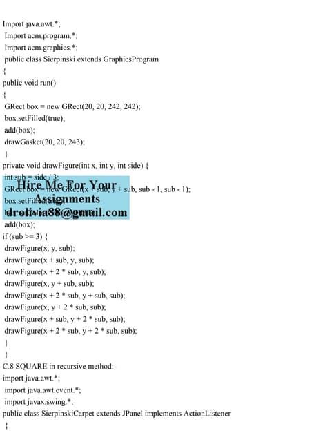 Import Javaawt Import Acmprogram Import Acmgraphicspdf