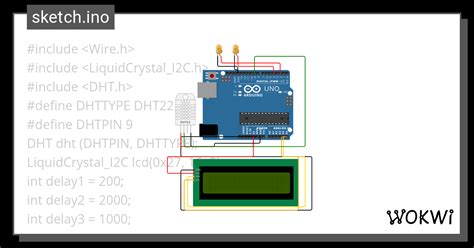 Lcd Dht11 Leds Wokwi Esp32 Stm32 Arduino Simulator