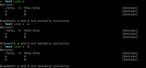 Always Get Mutually Exclusive Warning When Use Conflicts · Issue 957 · Yargsyargs · Github