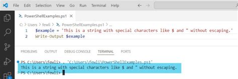 How To Escape Special Characters In Variables In Powershell
