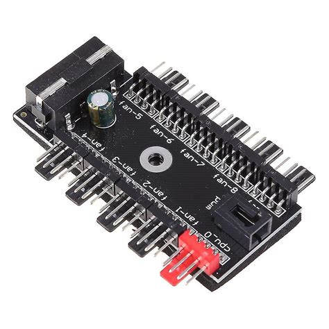Ide Molex 1 To 10 Way Pwm Cooling Fan Hub 4 Pin 12v Power Socket Pcb