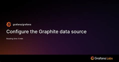 Configure The Graphite Data Source Grafana Documentation
