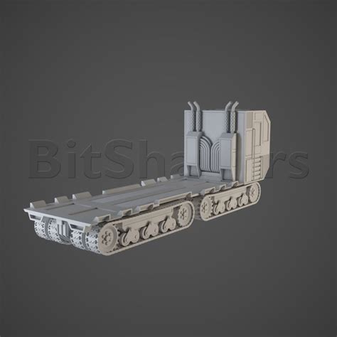 3d Printable Tracked Container Carrier Truck By Ermyanarts