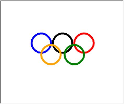 Python 制作奥运五环 （turtle模块） 白小火 博客园