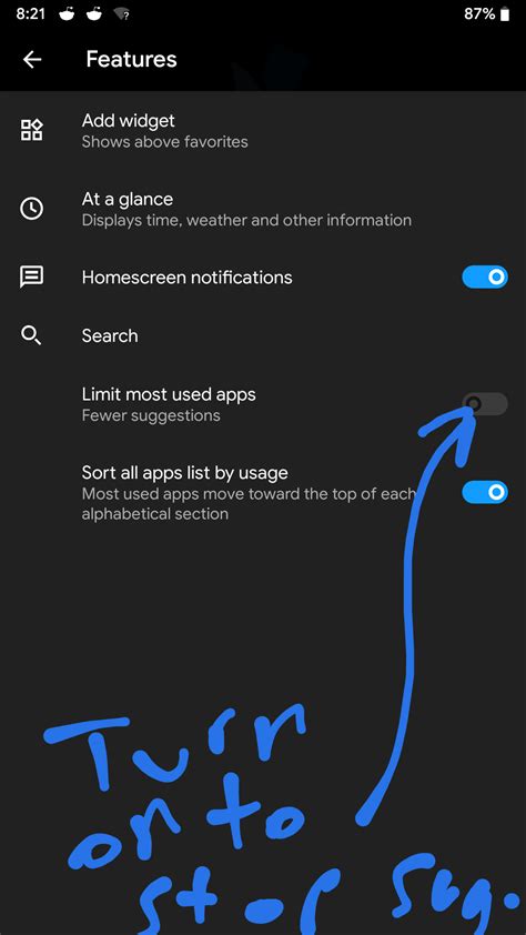How To Turn Of Suggested Apps R NiagaraLauncher