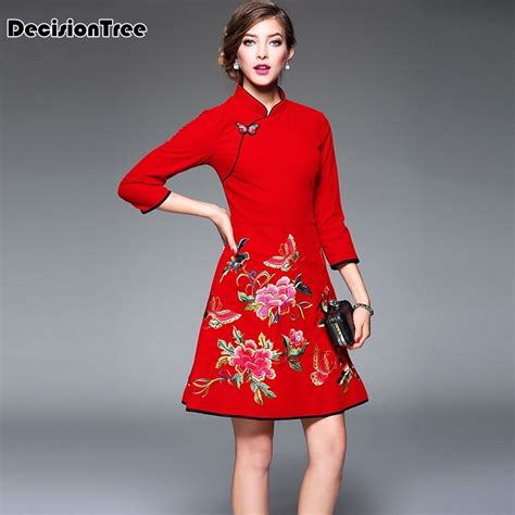 Chinese Dress Chinese Traditional Embroidery Cheon Vicedeal