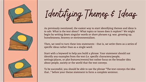 English Analysing Themes And Ideas Presentation Beige Pink Lined Stylepptx