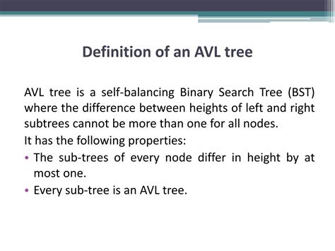 avl tree data structure pptx