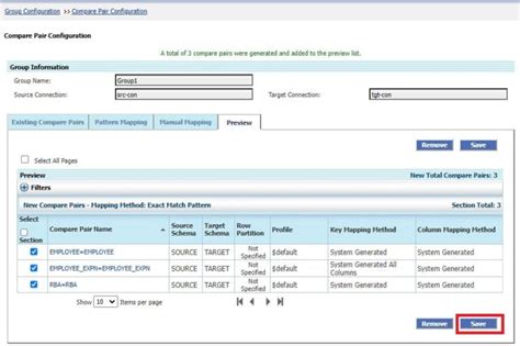 Oracle GoldenGate Veridata Comparing Data Between Tables ORACLE SCN