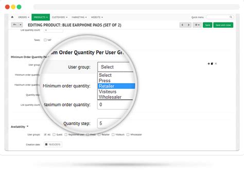 Minimum Order Quantity Per User Group Cs Cart Premium Add On By Hungryweb