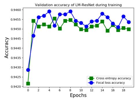 Results Of Training With Cross Entropy And Focal Loss By The Lm Resnet Download Scientific