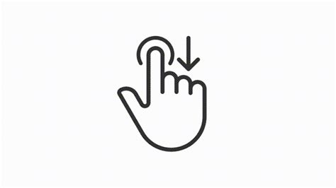 Animated Move Downwards Linear Icon Img Visuals