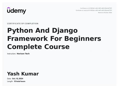 Yash Kumar On Linkedin Python Coding Udemy Udemycourse Complete