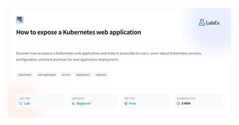 How To Expose A Kubernetes Web Application Labex