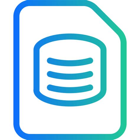 Database Generic Gradient Icon