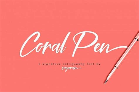 Coral Pen Script Font Free Dafont Free