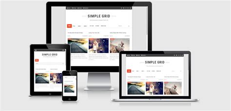 Simple Grid Blogger Template Evobray