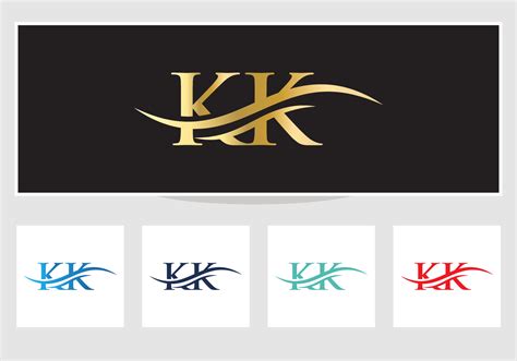 Kk Logo Monogram Letter Kk Logo Design Vector Kk Letter Logo Design With Modern Trendy