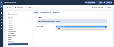 Module Options Joomla Documentation