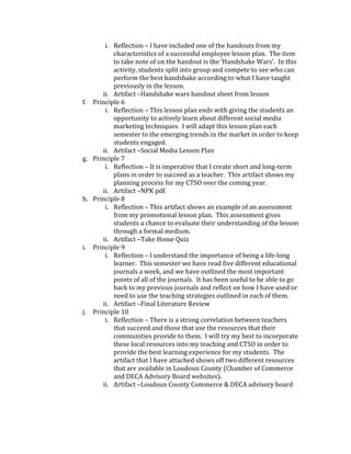 Professional Portfolio Outline Revised DOCX Professional Babe Postgraduate Education