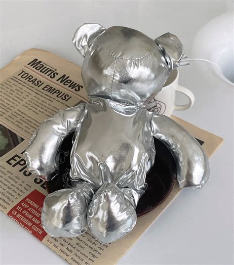 당일발송 메탈 실버 곰돌이 키링 에코백 가방 빅 숄더백 쇼퍼백 장바구니 보부상 에이블리