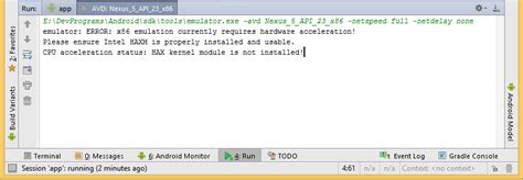 Install Intel HAXM For Android Studio O Planning Org