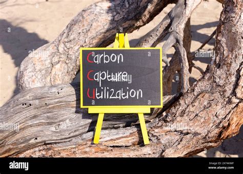 Ccu Carbon Capture Utilization Symbol Concept Words Ccu Carbon Capture