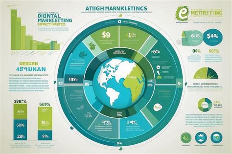 Premium Photo Sustainable Digital Marketing Metrics Infographic