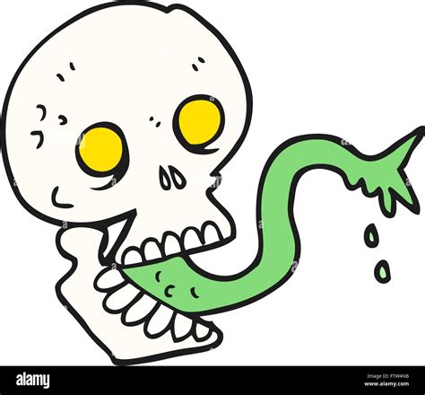 Freehand Drawn Cartoon Spooky Halloween Skull Stock Vector Image And Art Alamy