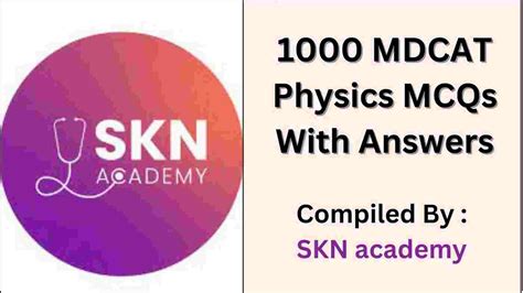 1000 Mdcat Physics MCQs With Answers Medico Engineer