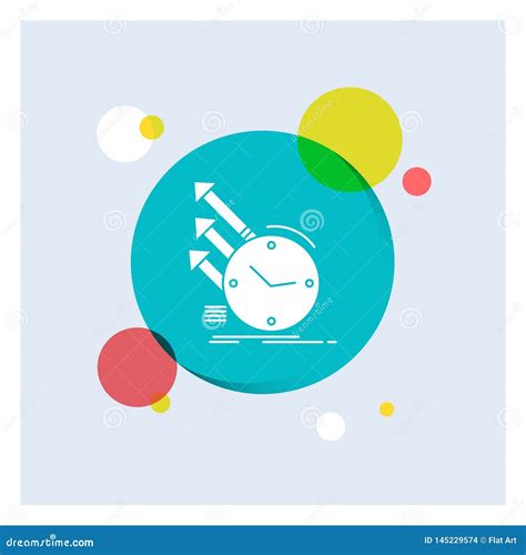 Detection Inspection Of Regularities Research White Glyph Icon Colorful Circle Background