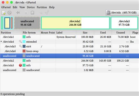 Dual Boot Adding Unallocated Space To Ubuntu Partition Ask Ubuntu