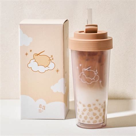 H02 奇異鳥透明雙層環保隨行杯 良杯製所Oolab監製 發發牧場水壺 水瓶人氣榜 Pinkoi