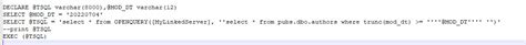 sql server openquery ora 01841 full year must be between 4713 and 9999 and not be 0