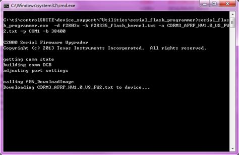 TMS320F28335 Serial Flash Programmer C2000 Microcontrollers Forum