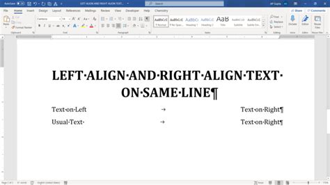 How To Align Text Left And Right On Same Line In Ms Word PickupBrain Be Smart
