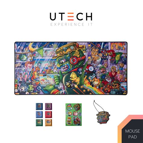 แผ่นรองเม้าส์ Loga Mousepad Loga Mantra Xxl Loga X Puck V2 Mouse Pad Limited Edition By Utech