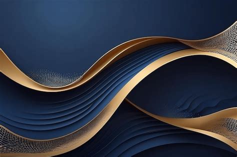 Premium Photo 3d Modern Wave Curve Abstract Presentation Background Luxury Paper Cut