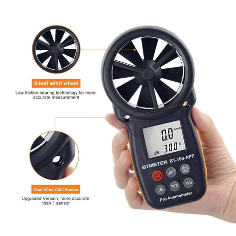 Digital Anemometer Handheld App Data Support