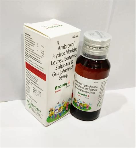 Levosalbutamol Sulphate Eq To Levosalbutamol 0 5 Mg Ambroxol 15 Mg Guaiphenesin 50 Mg